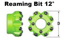 Cina La scrematura del diametro 40mm dell'adattatore pilota 12° degli strumenti di perforazione della roccia del pezzo 12° per il grande taglio fora 35° in vendita