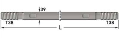 China Drill Extension Threaded Drill Rod Extension Drilling And Long Hole Drilling for sale