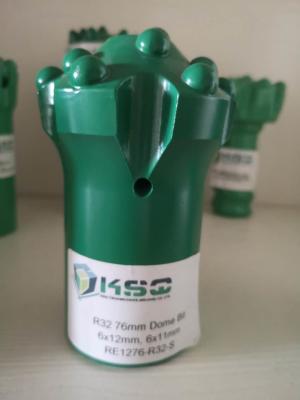 China R32 76mm T38 T45 T51 Dome Carbide Drill Bits For Mining / Construction for sale
