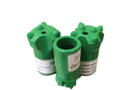 China 32-42mm com perfuração de rocha curto/longa da saia afilou bocados de botão à venda