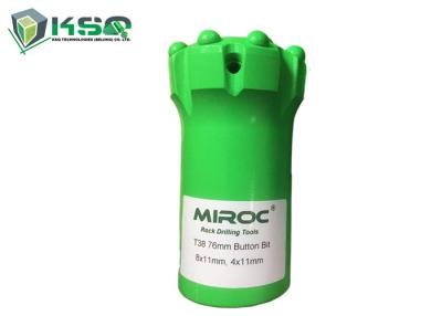 China Cuerpo normal de la broca del botón de T38 76m m con los partes movibles balísticos del carburo en venta