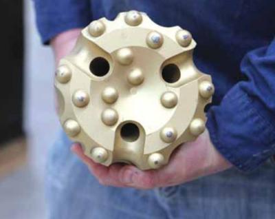 China Middle Pressure DTH Drill Bits , Semi-Ballistic Insert Convex Face SD8 Hammer Bits for sale
