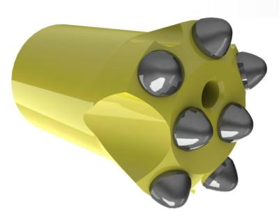 China Ferramentas de perfuração da mineração do carboneto de tungstênio, 7° que Quarrying o bocado de botão do atarraxamento de 34mm à venda