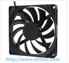 China 80*80*10mm 5V/12V/24V DC Black Plastic Brushless Cooling Fan DC8010 for sale