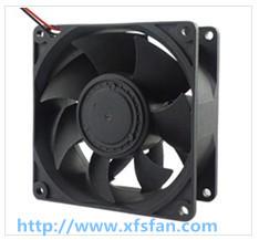 China 92*92*38mm 12V/24V/48V DC Black Plastic Brushless Cooling Fan DC9238 for sale