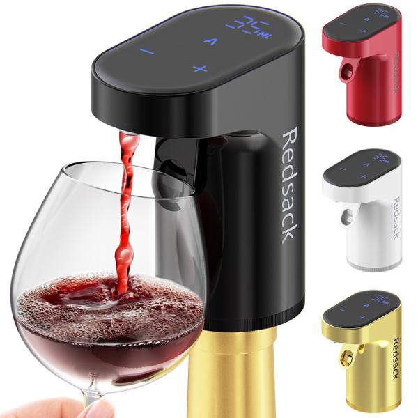 Quality Food Grade Silicone ABS Portable Wine Dispenser with 1200mah Battery and LED Touch Screen for sale