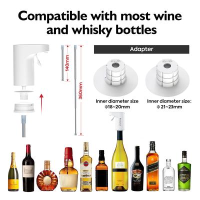 중국 1200mAh 배터리 스마트 멀티 스마트 와인 에어레이터 및 디스펜서 LED 터치 스크린 디스플레이 판매용