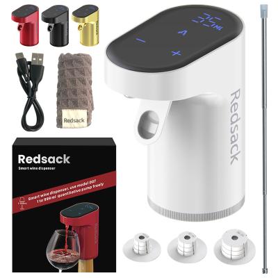 중국 1200mAh 배터리 스마트 멀티 스마트 와인 에어레이터 및 디스펜서 LED 터치 스크린 디스플레이 판매용