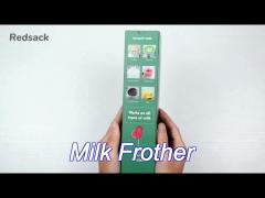ABS 304 Stainless Steel Manual Milk Aerator 3.7V Voltage Hot/Cold Frothing Modes Electric