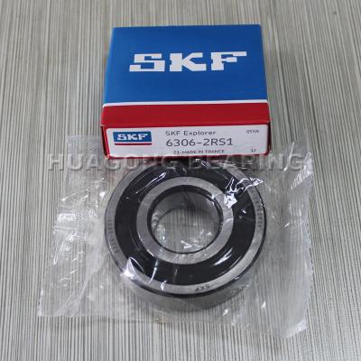 China Original SKF chrome steel deep groove ball bearing 6306 2rs 30x72x19mm for sale