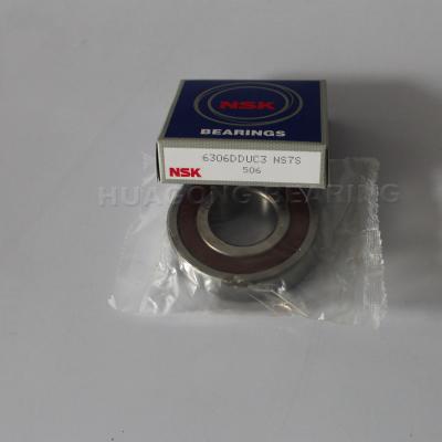 China High quality low price NSK deep groove ball bearing 6306DDU 30*72*19mm for sale