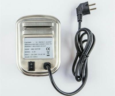 China Stainless Steel AC220 - 240V Barbecue Rotisserie Motor 4W 150 * 110 * 70 MM for sale