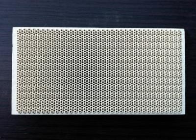 China White Rectangle Ceramic Filter Plate Alumina Cordierite 180 * 80 MM In Pizza Ovens for sale