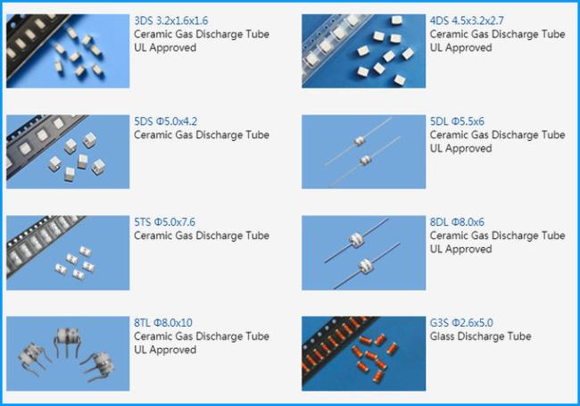 Leadless Glass 2.6x5.0mm GDT Gas Discharge Tube 500V 30% Glass Discharge Tube 3