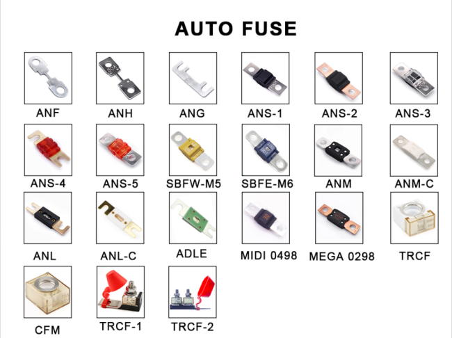 Mini Stud Bolt On Automobile Car Flat Type ANG Strip ANS Bolt-Down 30 Amp Automotive Fuse 0