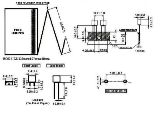 250V Miniature Cartridge Fuse 0