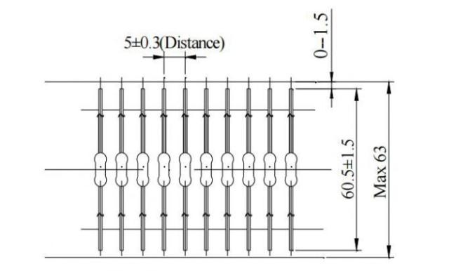 Axial Lead 2x7mm Miniature Cartridge Fuse Fast Acting Resistor Type 1