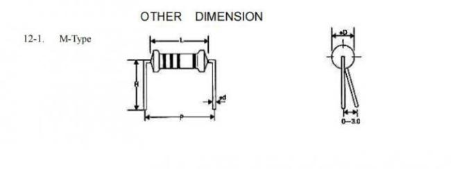 1 / 4W-5WS Wirewound Resistor Fuse Body Coating Gray for 0.01Ω-1KΩ 4