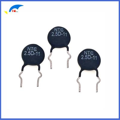 Cina MF72 Serie 2.5D-11 2.5 Ohm 11mm Suppressione della corrente di sovratensione NTC Termistore per adattatore di alimentazione in vendita