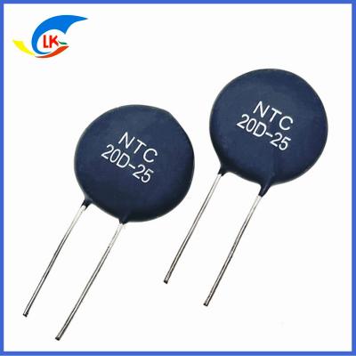 Cina MF72 tipo soppressione corrente di potere di serie NTC di afflusso 20D-25 di ohm 4.5A 25mm del termistore 20 in vendita