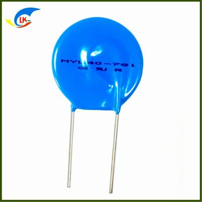 Cina Protezione da fulmini da ossido di zinco Tipo 40mm Varistor MYL 40-781K 780V Piede rotondo in rame in vendita