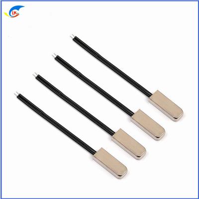 China Radiator Temperature Protection Ntc Thermistor Sensor 100K3950 Flat Shell Temperature Probe for sale