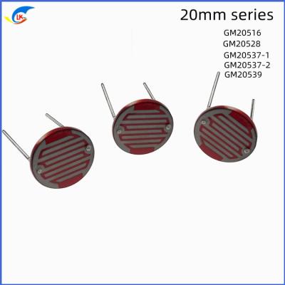 China GM 20528 Lichtafhankelijke weerstand Spanning 500VDC 10-20KΩ Donkere weerstand 1MΩ Te koop