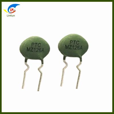 Cina Resistore a coefficiente di temperatura positiva MZ126A 12 Ohm 120C PTC Green Silicone Thermistor in vendita