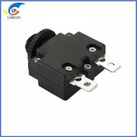 China Overload Protector 45A98 Type Bakelite Current Overcurrent Protector Black Head With Nut Gasket for sale