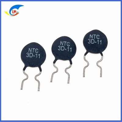 China 11mm Series MF72 NTC Power Thermistor 1.5D-11 2.5D-11 3D-11 5D-11 8D-11 10D-11 22D-11 33D-11 For Adapter Power Supply for sale