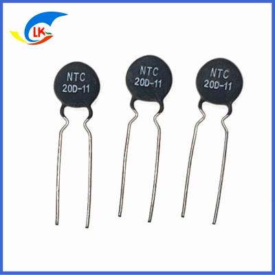 China 11mm Series MF72 NTC Power Thermistor 1.5D-11 2.5D-11 3D-11 5D-11 8D-11 10D-11 22D-11 33D-11 For Adapter Power Supply for sale