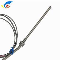 China Fixed Thread Temperature Sensor 3 Wire PT100 PT1000 Thermistor For Accurate Measurement for sale