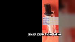 Premium Square Acrylic Lotion Bottles for Cosmetic Packaging