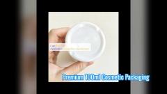 100ml HDPE Cosmetic Bottle with Disc Cap Packaging Solution