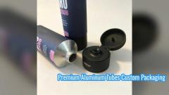 Premium D30mm Aluminum Cosmetic Tubes with Flip Top Cap
