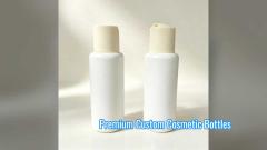 Custom 80ml HDPE Lotion Bottle With Disc Cap Solution