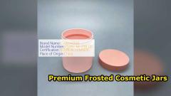 250ml Frosted PET Cosmetic Jar for Premium Body Cream