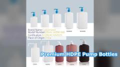 Durable HDPE Pump Bottles for Cosmetic Packaging Solutions