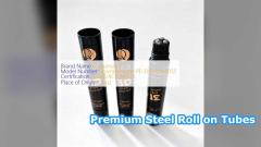 D19mm Steel Roll on Tube for Premium Cosmetic Oil Packaging