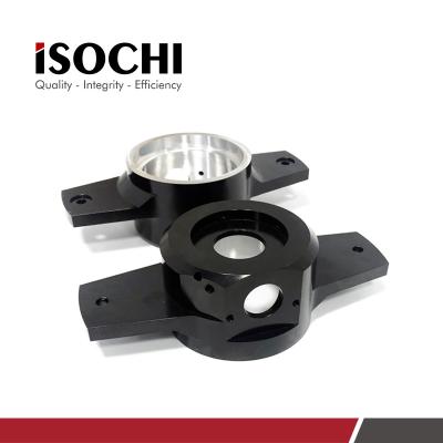 China Sogetec PCB Router Machine Pressure Foot Components Aluminum Customize Parts Black for sale