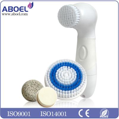 China Roterend Gezicht Exfoliate en het Apparaat van de Huidzorg/Reinigende Borstel met 4 Vervangingshoofden Te koop