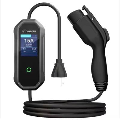 Cina Caricabatterie EV mobile da 3,5KW/7KW con cavo da 5M e display LED in vendita
