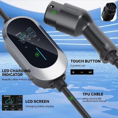 China Portable EV Car Charger with bright RGB LED status indicator for quick and easy monitoring of charging progress on the go for sale