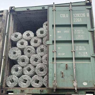 China Professional Manufacturer Hot-dip Zinc Plating Galvanized Barbed Wire 450mm Coil 100m Roll for Fence Construction for sale