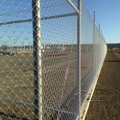 China Galvanized Cyclone Wire Mesh Fence 8 Foot 6 Foot Chainlink Fence Wire Roll for sale
