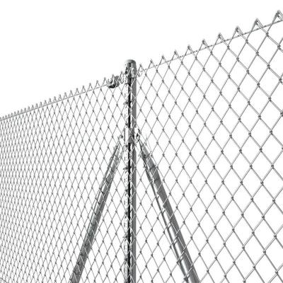 China 3.0mm Galvanized Chain Link Fence Pvc Coated Cyclone Fence Panels Easy Installation for sale