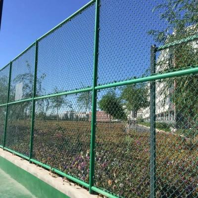 China Diamond Woven Construction Chain Link Fence Wear Resistant Chain Link Fence Panels for sale