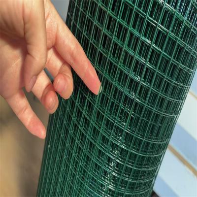 China Black PVC Coated Welded Wire Mesh with 10x10mm Mesh for Warehouse Partition Isolation for sale
