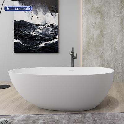 China Freestanding Compound Solid Surface Matte Bathtub Glossy Compound Acrylic Freestanding Bathtub for sale