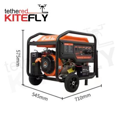 중국 220vac 전기 시동 가솔린 발전기 9KW, 25L 연료 탱크 포함 판매용